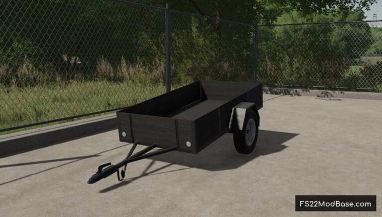 Wooden Car Trailer - Farming Simulator 22 Mod | LS22 Mod | FS22 Mod