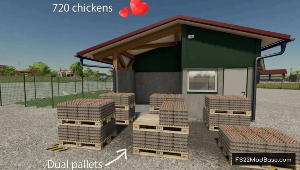 Chicken Barn Big - Farming Simulator 22 Mod | LS22 Mod | FS22 Mod