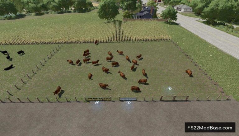 Large Feed Lot - Farming Simulator 22 Mod | LS22 Mod | FS22 Mod