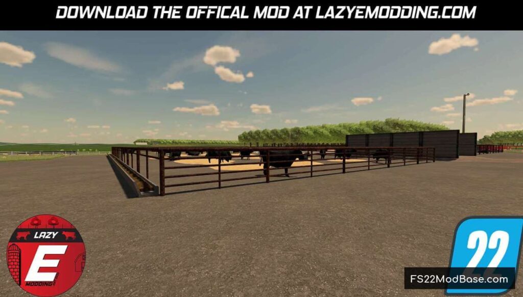 Placeable Feedlot - Farming Simulator 22 Mod | LS22 Mod | FS22 Mod