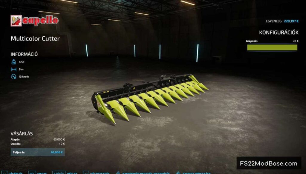 MultiColor Cutter - Farming Simulator 22 Mod | LS22 Mod | FS22 Mod