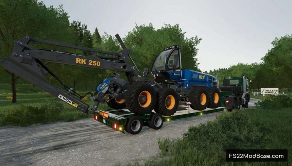 Lowloader With 16 Wheels - Farming Simulator 22 Mod | LS22 Mod | FS22 Mod