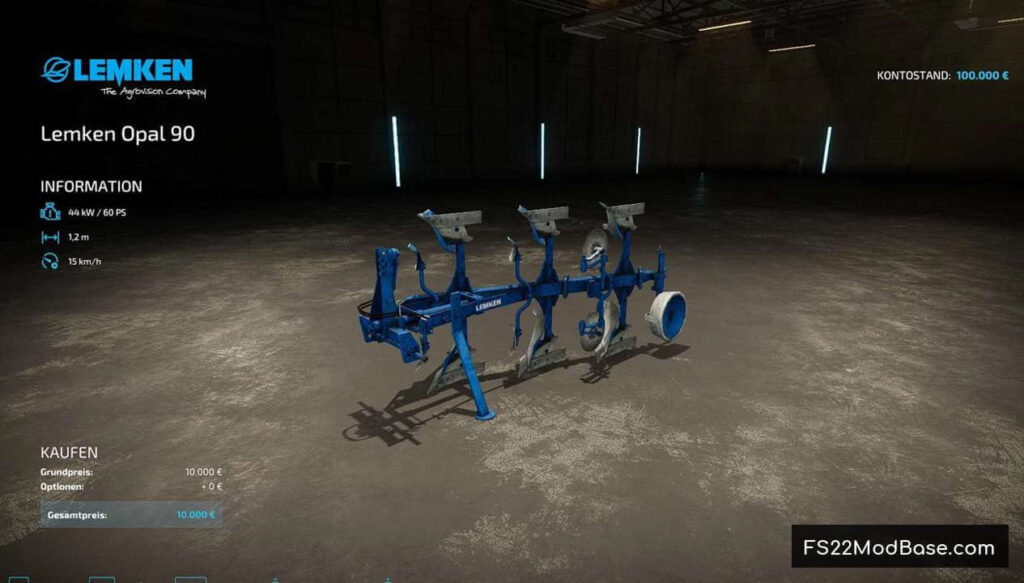 Lemken Opal 90 - Farming Simulator 22 Mod | LS22 Mod | FS22 Mod