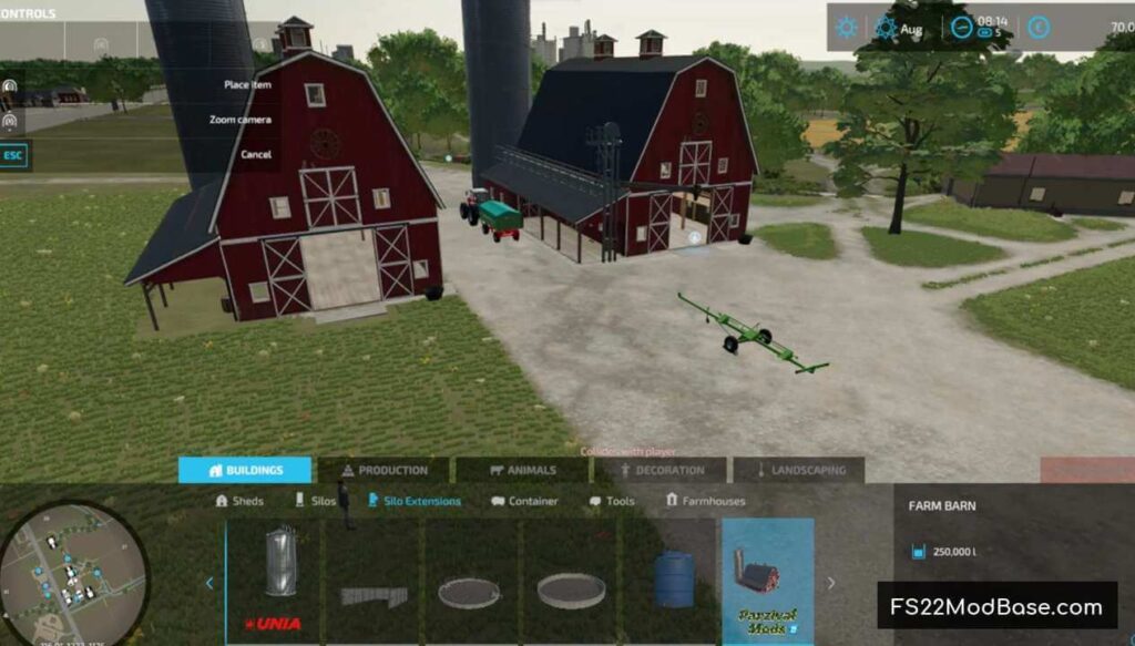 American Barn Extension - Farming Simulator 22 Mod | LS22 Mod | FS22 Mod