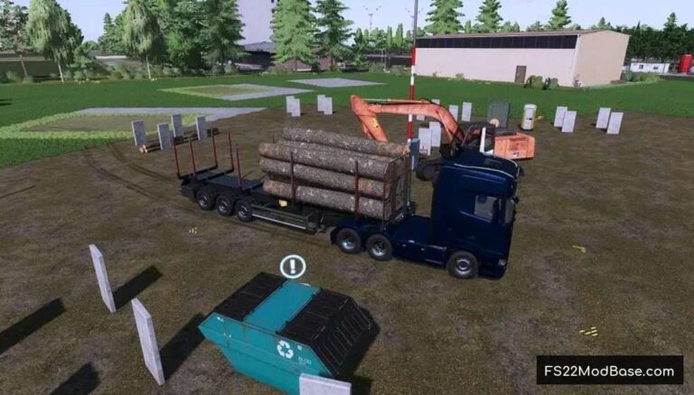 Grosses Holzlager - Farming Simulator 22 Mod | LS22 Mod | FS22 Mod