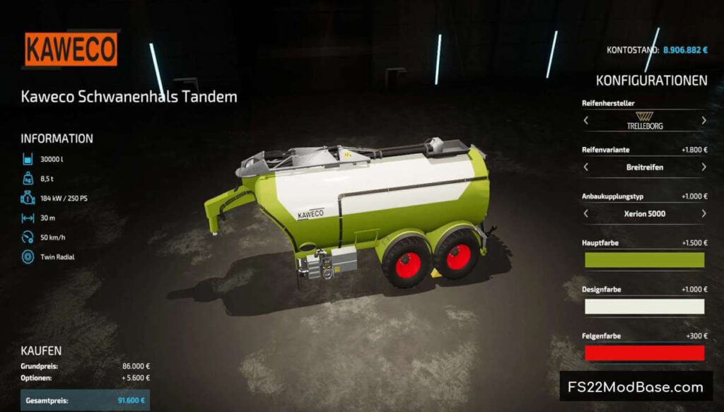 Kaweco Swan Neck Tandem - Farming Simulator 22 Mod | LS22 Mod | FS22 Mod