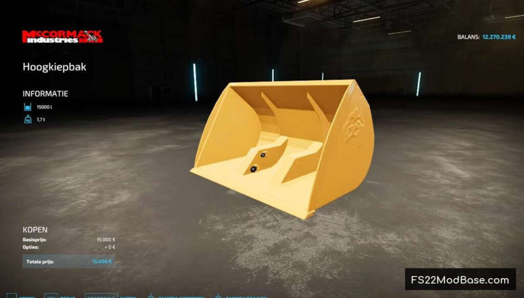 Dem Wheelloader Bucket - Farming Simulator 22 Mod | LS22 Mod | FS22 Mod